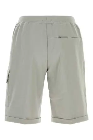 C.P. COMPANY Stretch Cotton Bermuda Shorts - Gray