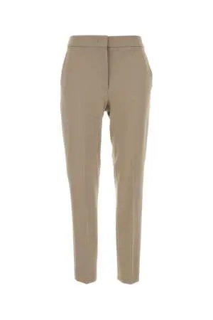 Max Mara Beige Stretch Viscose Blend Pegno Pant