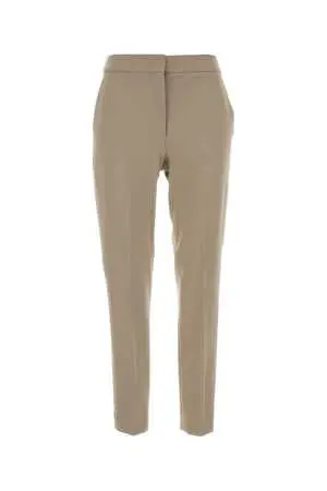 Max Mara Stretch Viscose Blend Pegno Pant - Brown