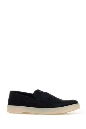 Prada Dark Suede Loafers
