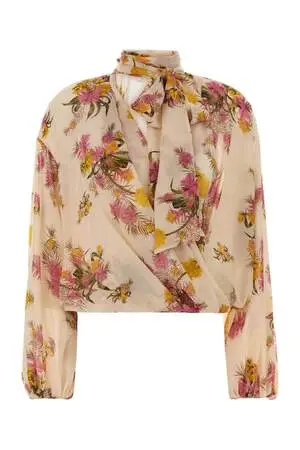 Blumarine Printed Georgette Blouse - Multicolor