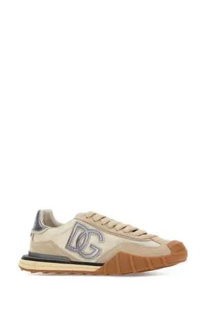 Dolce & Gabbana Fabric And Suede Athletic Sneakers