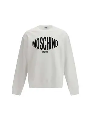 Moschino Printed Organic Cotton Sweatshirt - White