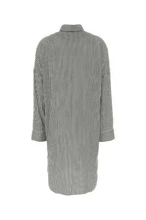 TOM FORD Embroidered Silk Shirt Dress - Multicolor