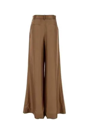 Zimmermann Satin Wide-leg Pant - Brown