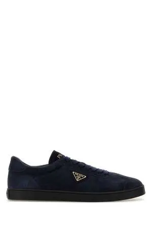 Prada Dark Suede Sneakers - Blue