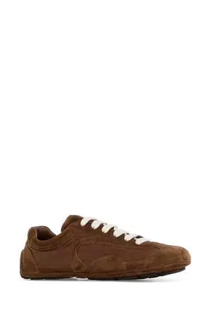 Prada Suede And Re-nylon Montecarlo Re-edition 2005 Sneakers - Brown
