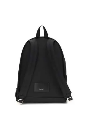 Saint Laurent City Backpack In Leather And Nylon