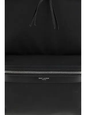 Saint Laurent City Backpack In Leather And Nylon
