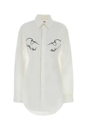 JEAN PAUL GAULTIER Stretch Poplin Shirt - White