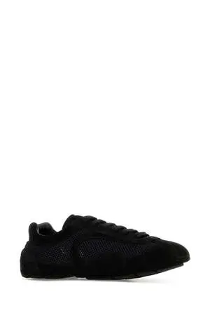 Prada Suede And Mesh Montecarlo Sneakers