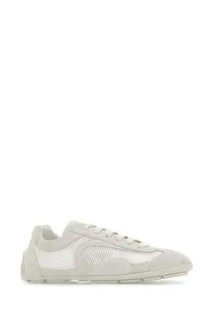 Prada Suede And Mesh Montecarlo Sneakers
