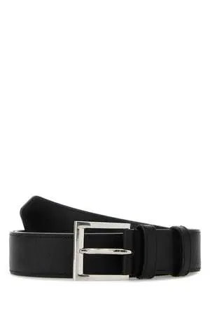 Prada Textured Leather Belt - Black