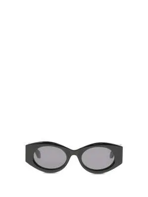 Alaïa Oval Sunglasses - Black
