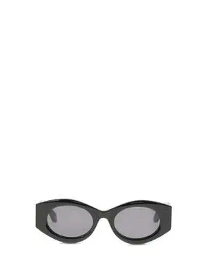 Alaïa Oval Sunglasses - Black