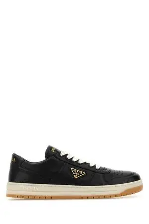 Prada Nappa Leather Downtown Sneakers - Black