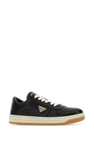 Prada Nappa Leather Sneakers - Black