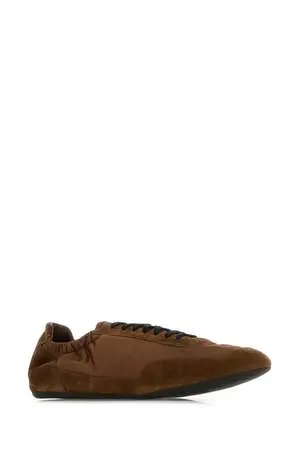 Prada Nylon And Suede Sneakers