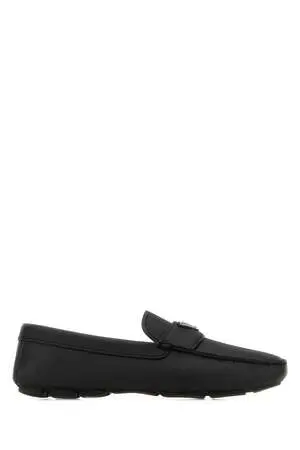Prada Leather Loafers - Black