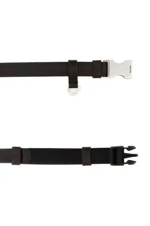 Prada Dark Leather Belt - Brown