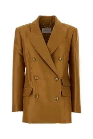 Zimmermann Caramel Wool Blend Hypnotic Blazer - Brown
