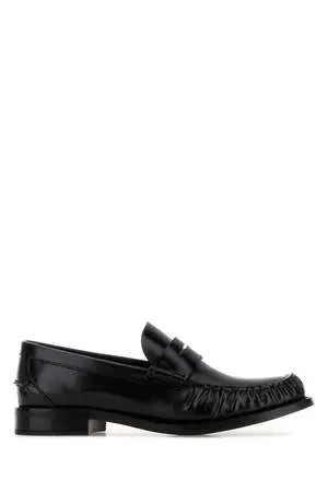 Prada Leather Loafers - Black