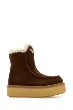 Prada Suede Ankle Boots