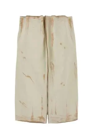 Prada Sand Leather Skirt