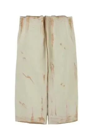 Prada Leather Skirt - Brown