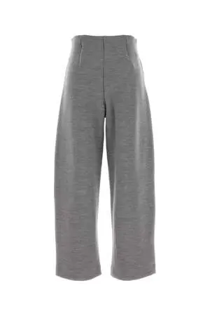 Max Mara Grey Wool Blend Ebrien Pant - Gray