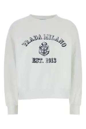 Prada Cotton Sweatshirt - White