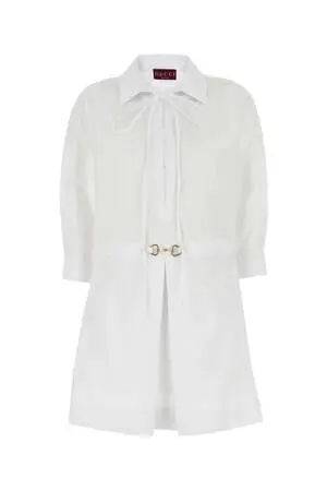 Gucci Poplin Shirt Dress - White