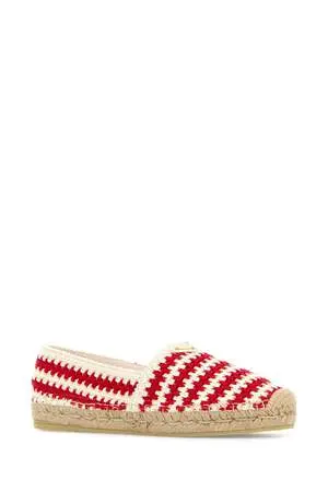 Prada Two-tone Crochet Espadrilles - Multicolor
