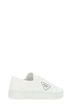 Prada Gabardine Wheel Sneakers - White