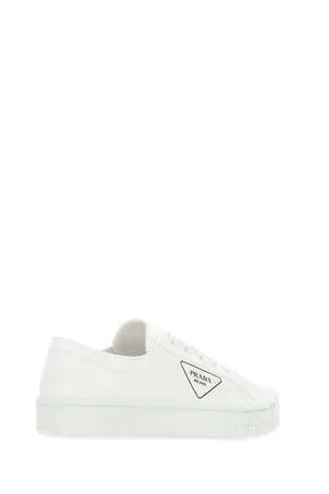 Prada Gabardine Wheel Sneakers - White