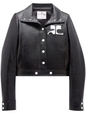 COURREGES Re-edition Vinyl Jacket - Black