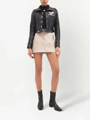 COURREGES Re-edition Vinyl Jacket - Black