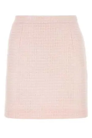 Alessandra Rich Tweed Mini Skirt - Pink