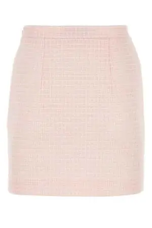 Alessandra Rich Tweed Mini Skirt - Pink