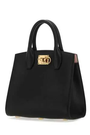 FERRAGAMO Leather Handbag - Black