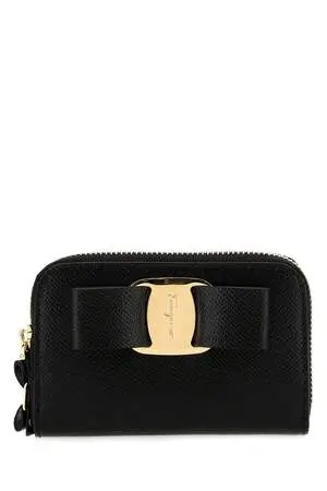 FERRAGAMO Leather Wallet - Black