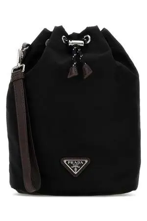 Prada Fabric Clutch - Black