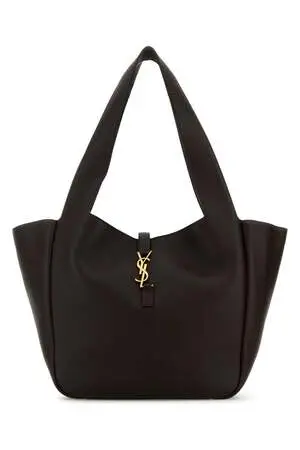 Saint Laurent Leather Le 5 À 7 Bea Shopping Bag - Brown