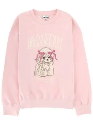 GANNI Poodle Sweatshirt - Pink
