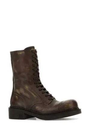 Miu Miu Leather Ankle Boots