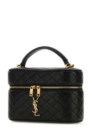Saint Laurent Nappa Leather Gaby Vanity Handbag - Black