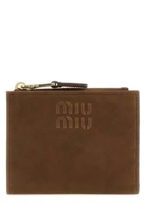 Miu Miu Nappa Leather Wallet - Brown