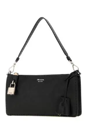 Prada Leather Card Holder - Black
