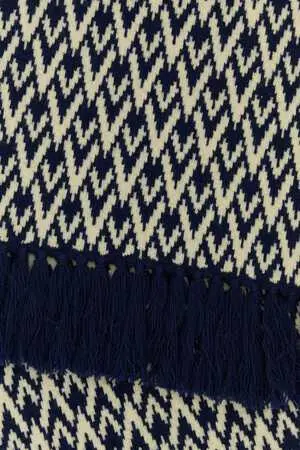 Valentino Garavani Embroidered Wool Toute La V Scarf - Multicolor
