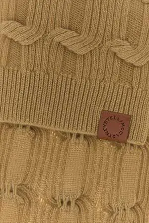Stella McCartney Camel Wool Scarf - Brown